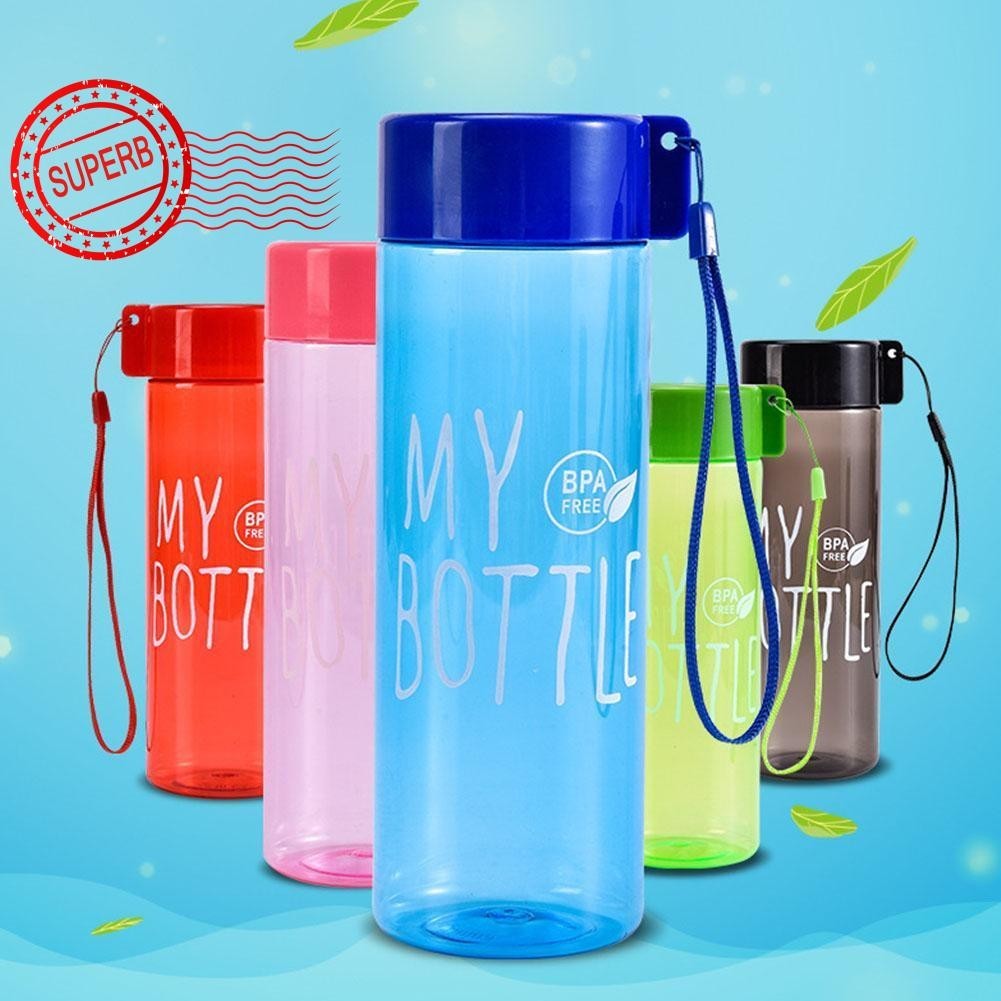 500ml Colored Water Cup Summer Student Handheld Water Outdoor Water ...