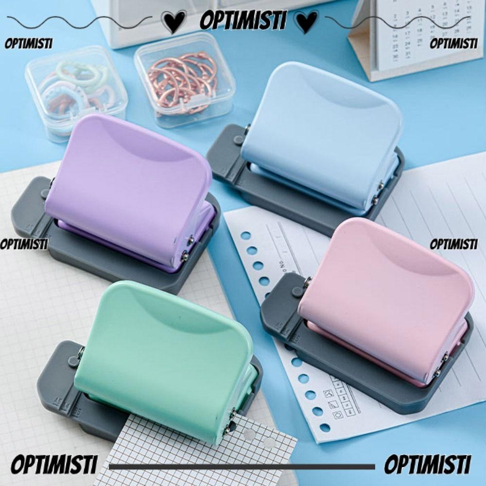 OPTIMISTI 6-Hole Paper Punch, Labor-saving Notebook Scrapbooking ...