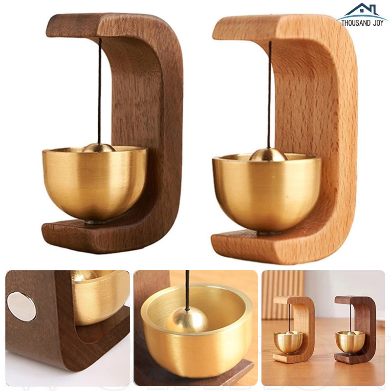 Wooden Wind Chime Hanging Japanese Style Wireless Magnetic Door Bell ...