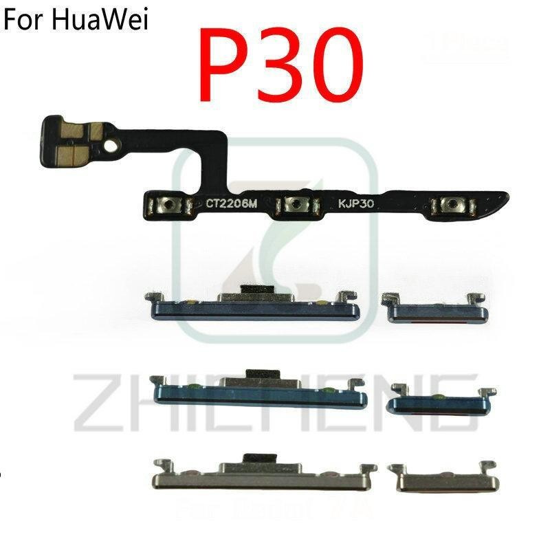 For Huawei P30 Power On Off Volume Up Down Switch Side Button Flex ...