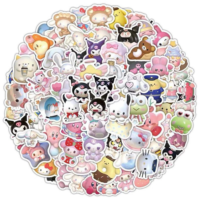 WEIBO ST-38 60pcs SANRIO STICKER SCHOOL SUPPLIES GIVEWAYS | Shopee ...
