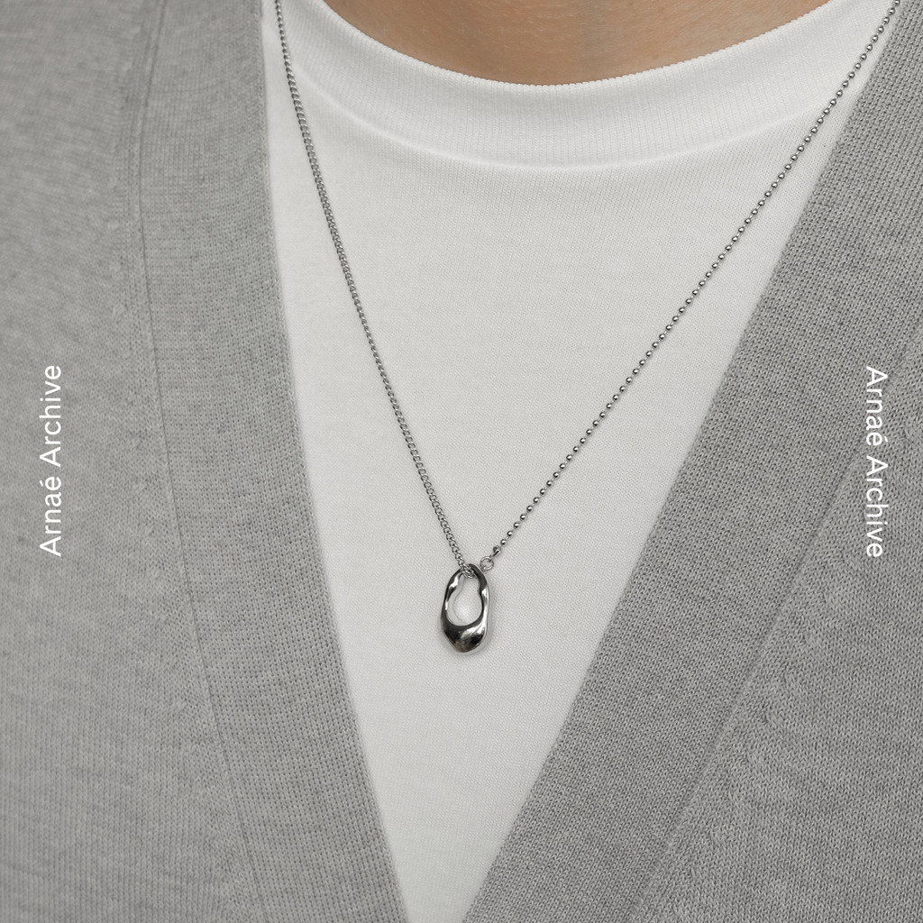 Arnaé Archive 田 Bell Curve Necklace 田 100% Original Unisex Premium 316L ...