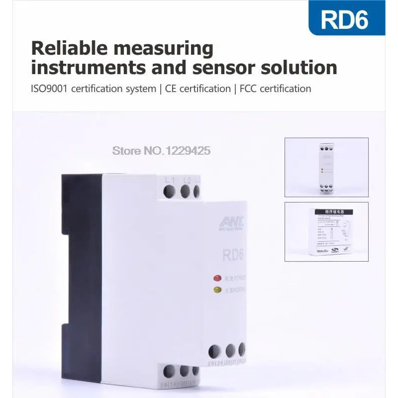 RD6 Phase Failure Relay 3 Phase Sequence Voltage Protection Relays | Shopee Philippines