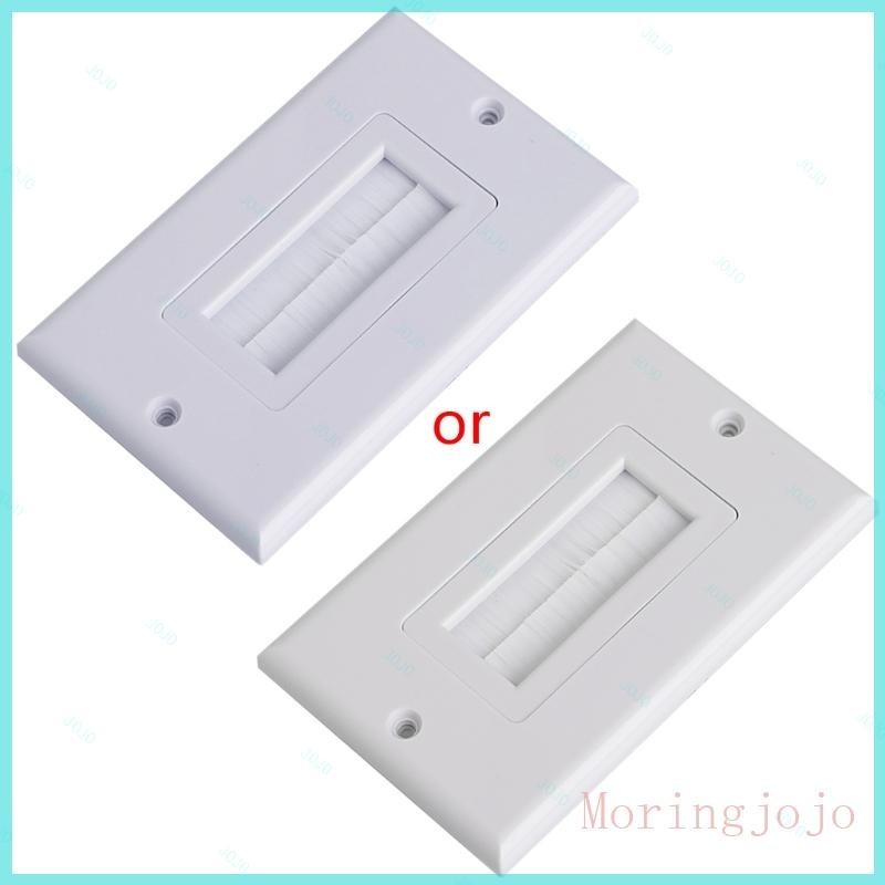 JoJo 1 Single Gang Bristles Brush Wall Plate Port Insert Cover Outlet ...