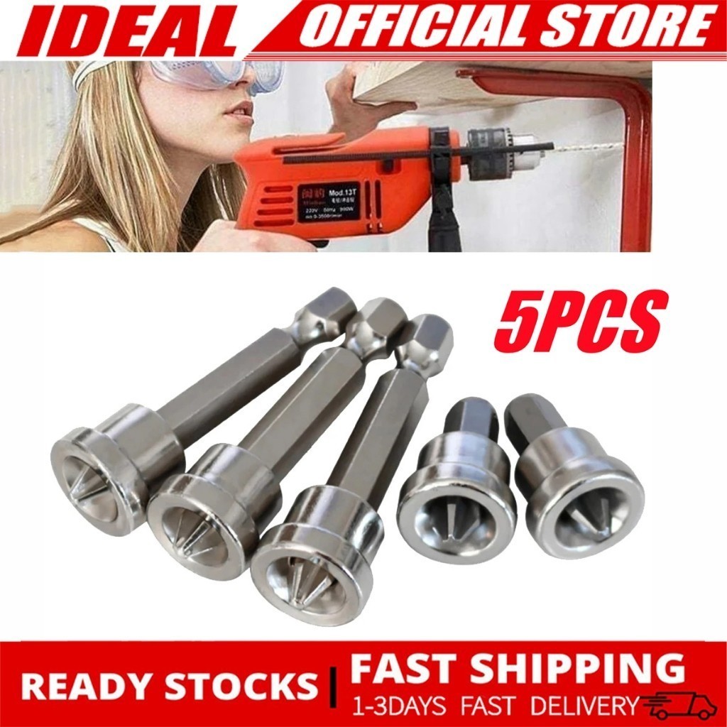 5PCS Magnetic Positioning Screwdriver Bits Head 25/50mm Positioning Bit ...