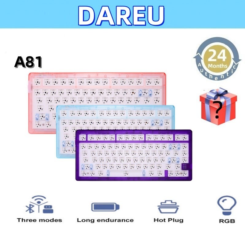 DAREU A81 hot swappable mechanical keyboard kit with gasket structure ...