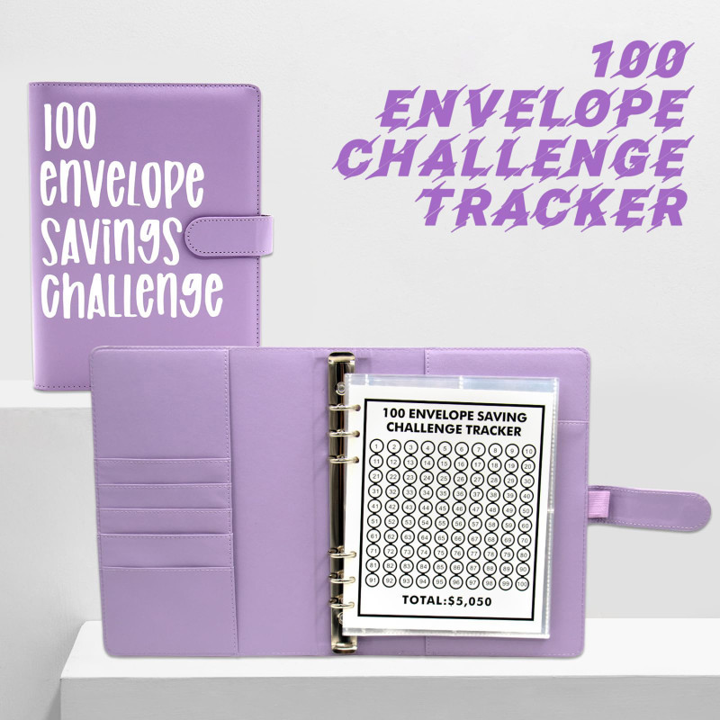 Envelope Savings Challenge Binder Couple Planning Book 100 Envelope ...