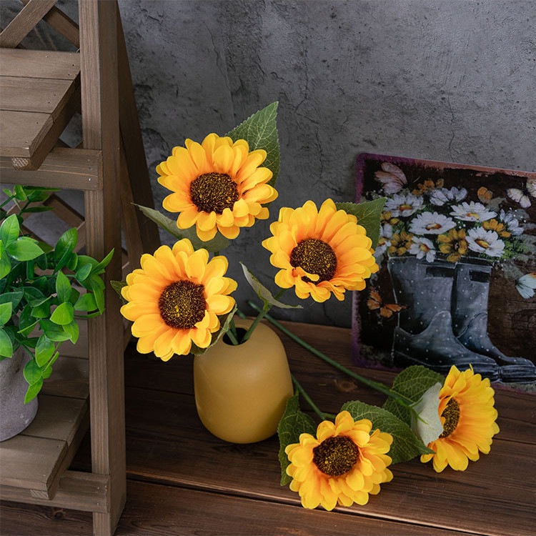 Artificial Sunflower Flowers Head Ins Style Home Decoration Fake ...