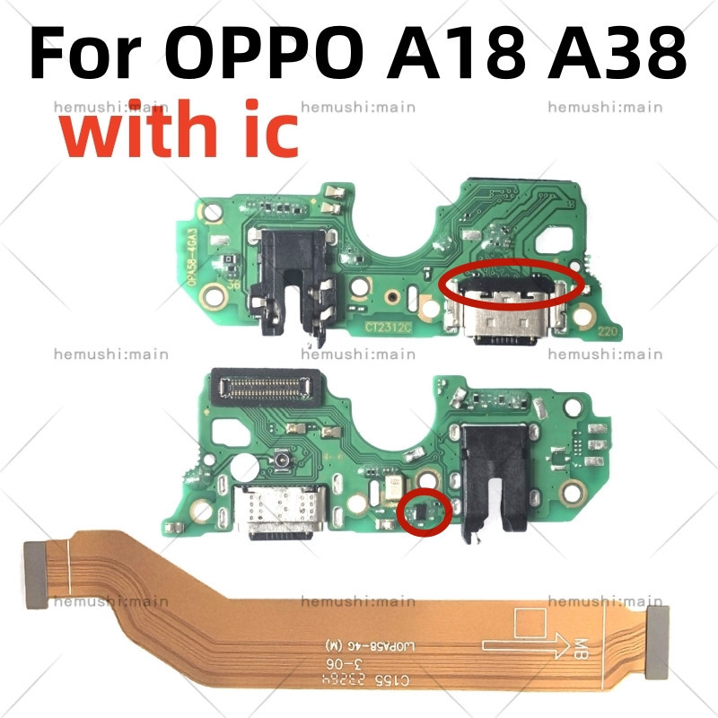 USB Charging charger port board For OPPO A18 A38 Mainboard Flex USB ...