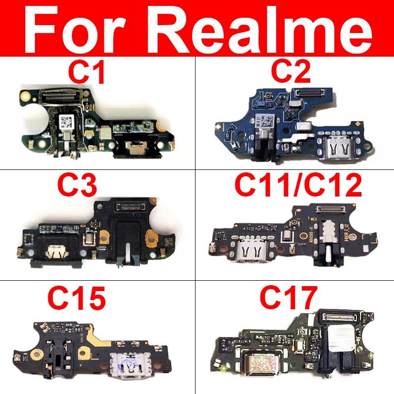 1X Usb Charging Board For OPPO Realme C1 C2 C3 C11 C12 C15 C17 USB Charger Jack Port Connector ...