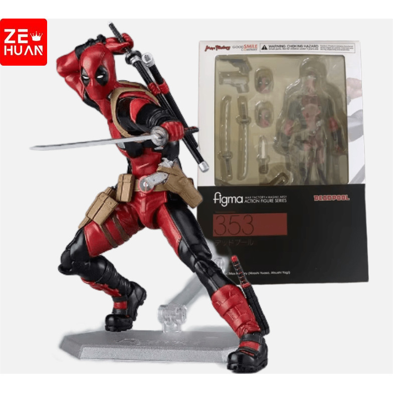 16CM Deadpool Marvel X-MEN Figma 353 Anime Figure Model Collectible ...