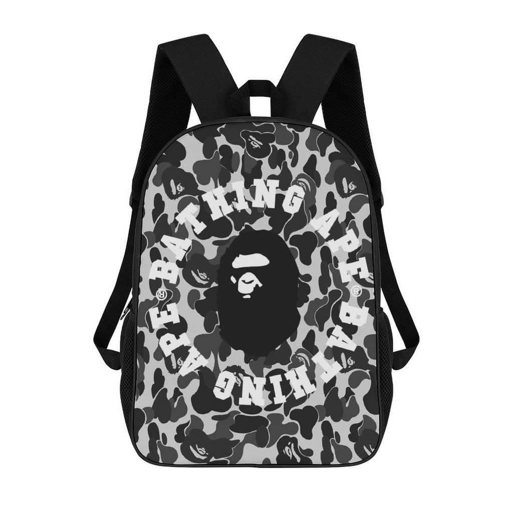 Bape Backpack Cartoon Travel Bag Portable Large Capacity Sports ...