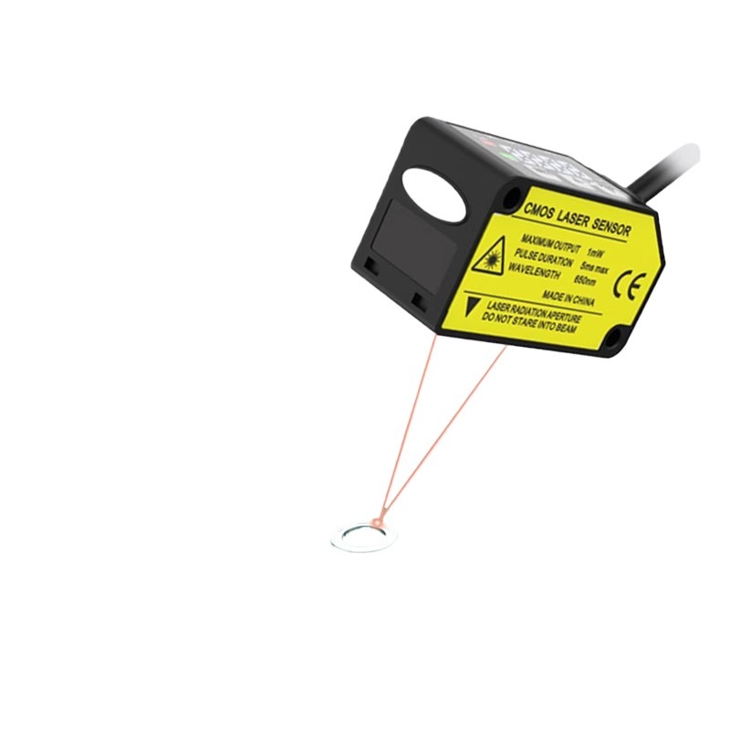 High-precision 0.001mm analog 485 output laser displacement ranging ...