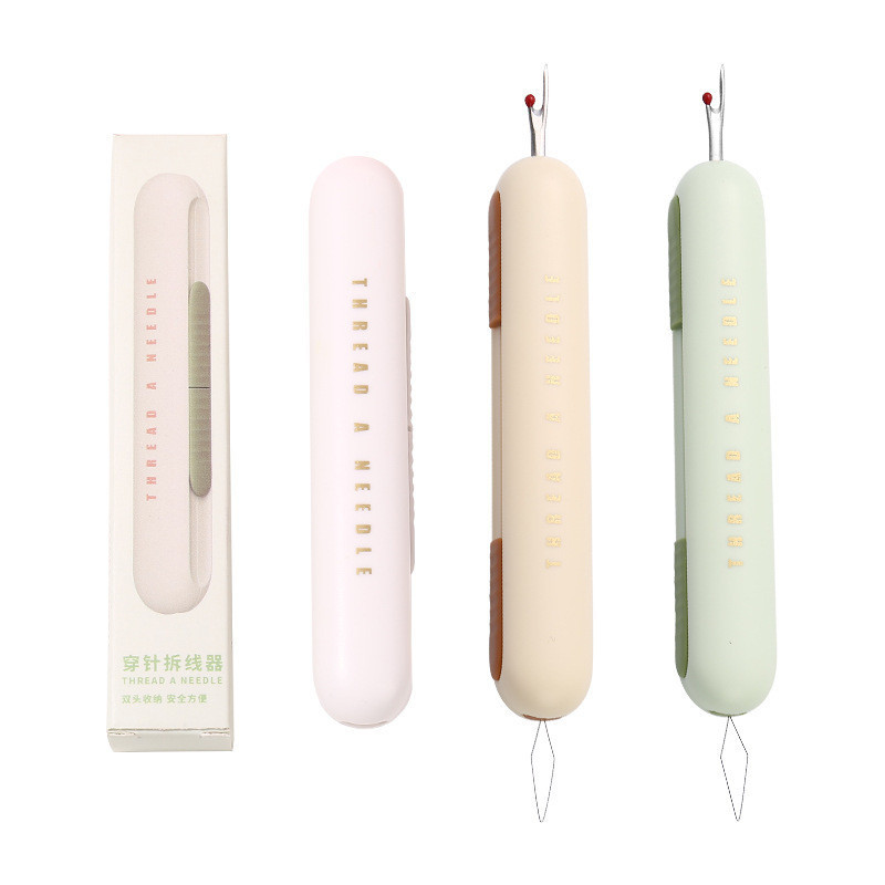 Two-in-one Needle Threader and Seam Ripper Machine Needle Threading and ...