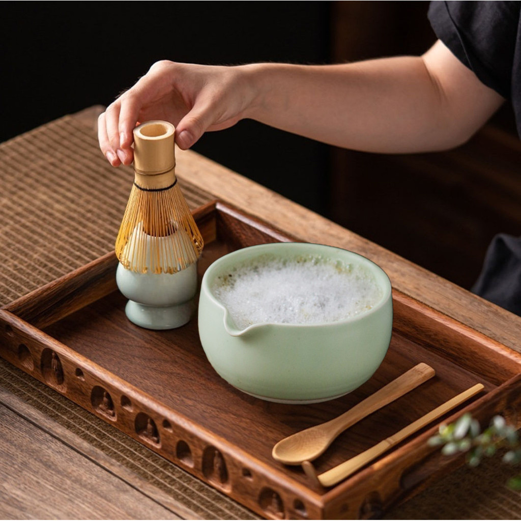 Japanese Matcha Utensils Suit Matcha Bowl Matcha Brush Matcha Blender ...
