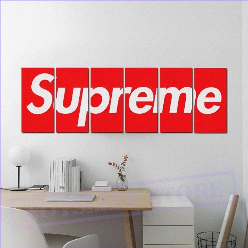 KAYU HIASAN DINDING Custom Posters 90x30 multipanel MDF Wooden Frame ...