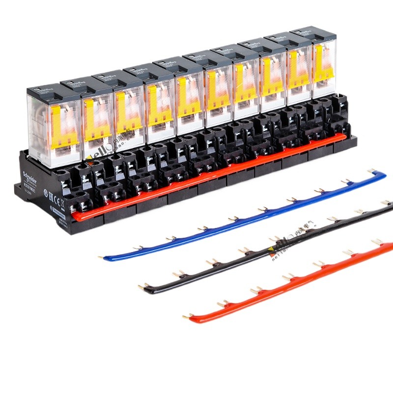 Intermediate relay bus bar 6P/8P/10P relay short circuit bar PYF08A/14 ...
