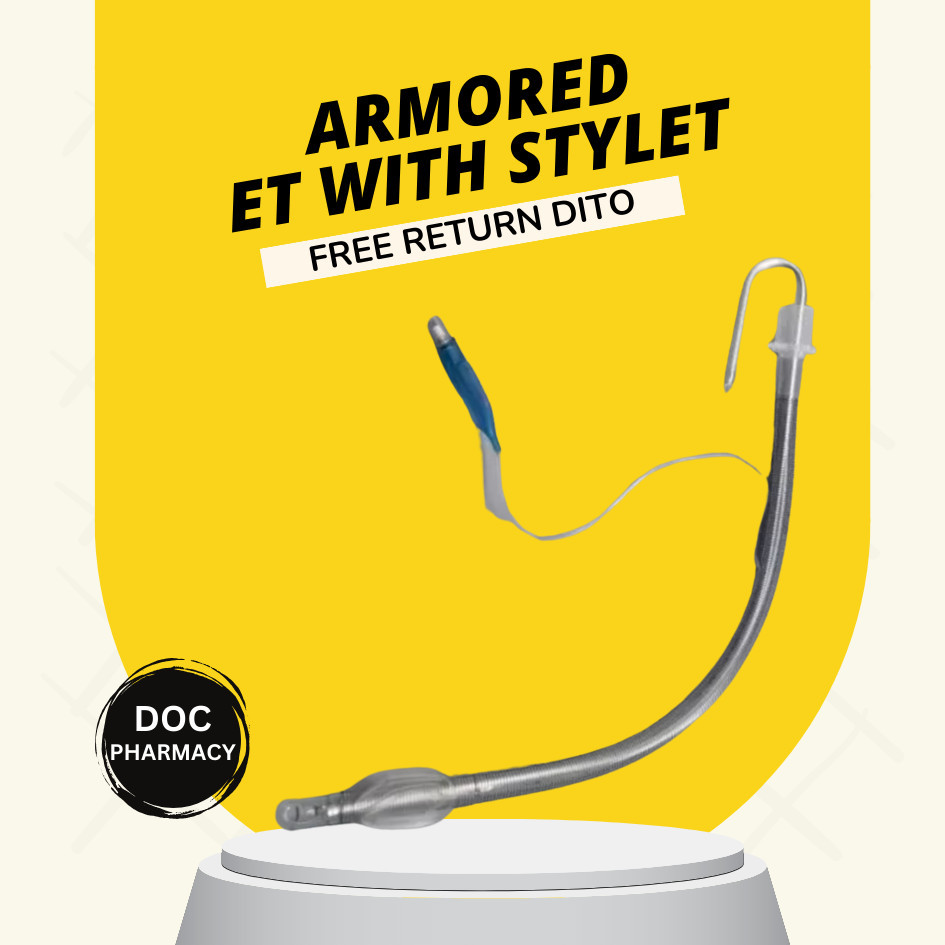 Reinforced Cuffed Armored ET Endotracheal Tube with stylet | Shopee ...