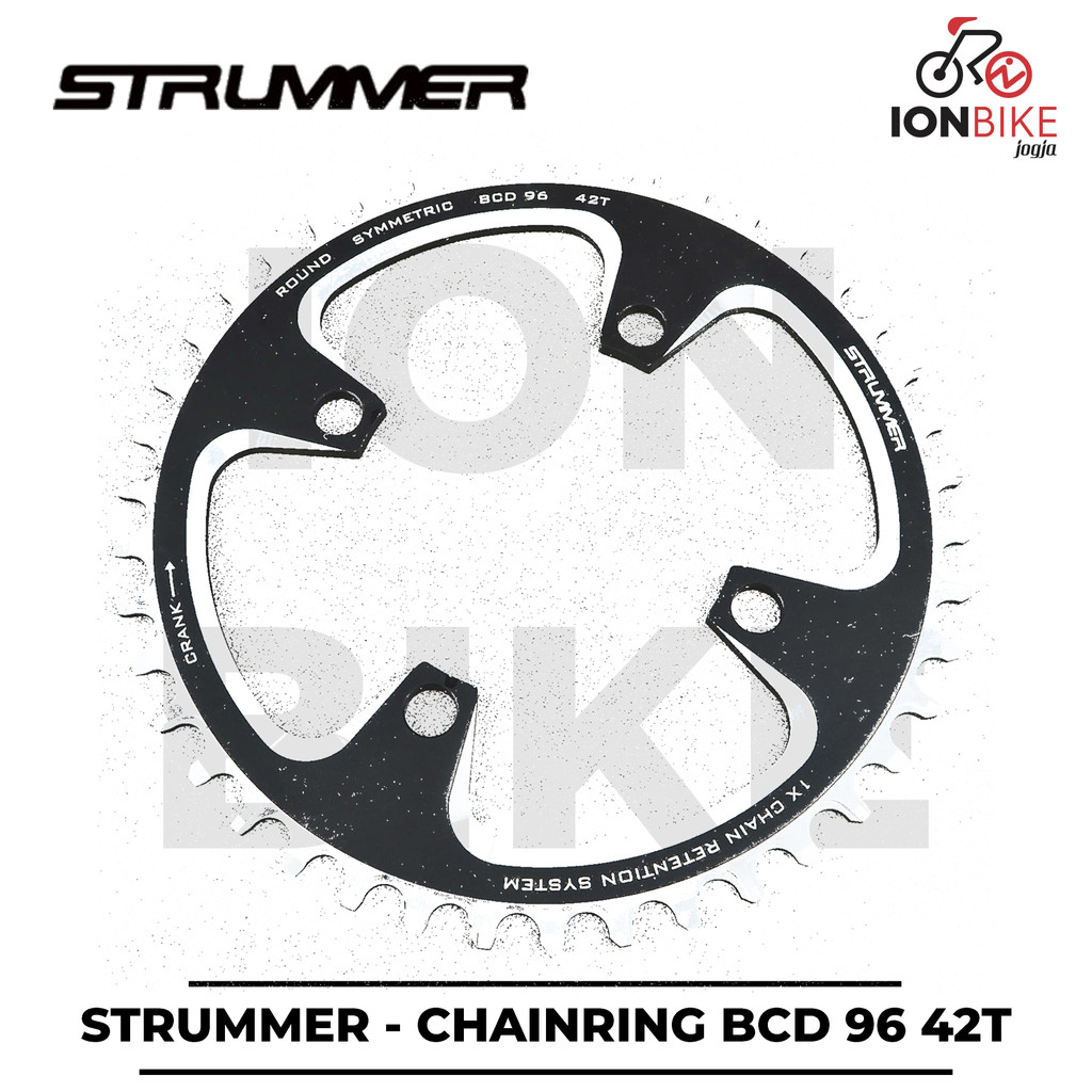 Chainring Strummer 42T Bcd 96 Alloy Narrow Wide CNC Chain Ring Single 1 ...