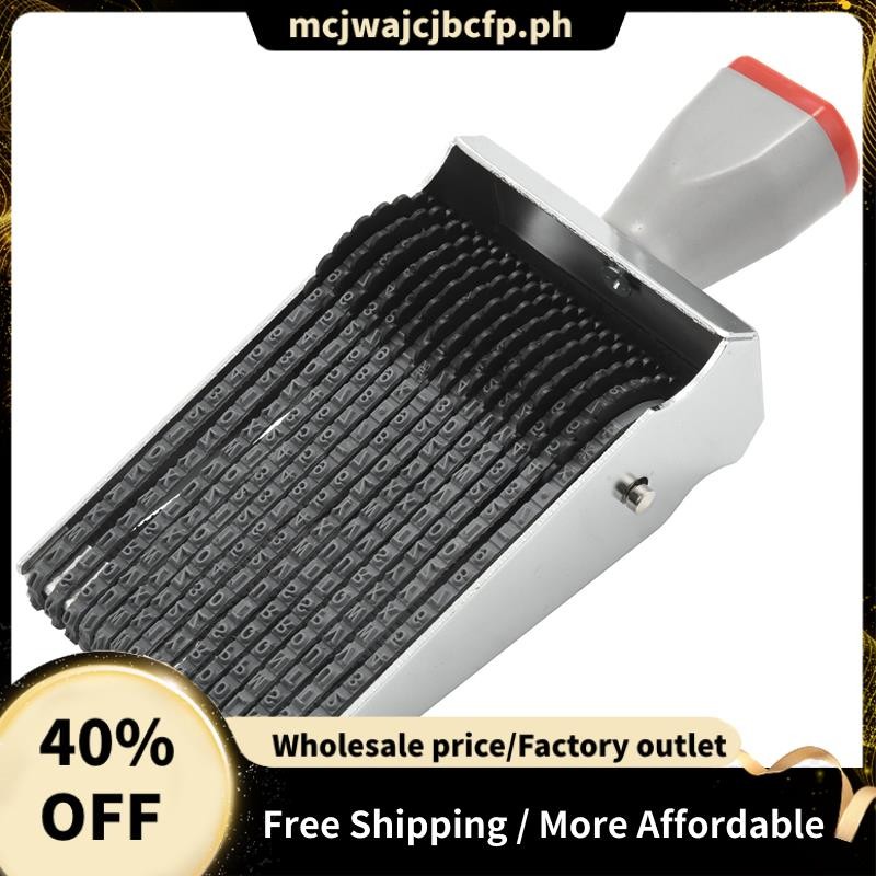 Perfect Multipurpose 15 Digit Alphabet Rolling Rubber Stamp English ...