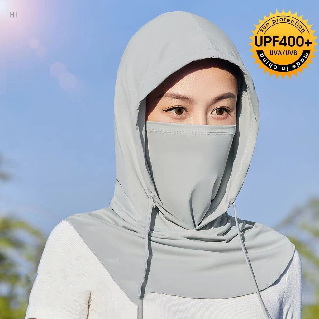 Men's And Women's Ice Silk Sunscreen Cap UV Protection Face Mask Design ...