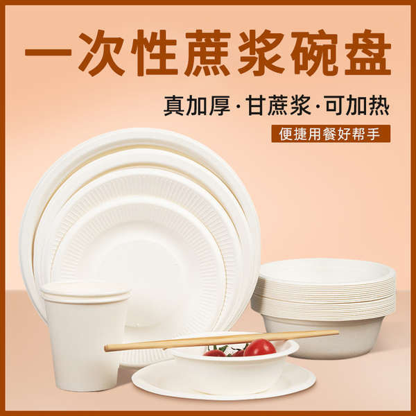 paper plate plate Disposable cutlery set, biodegradable dinner plates ...