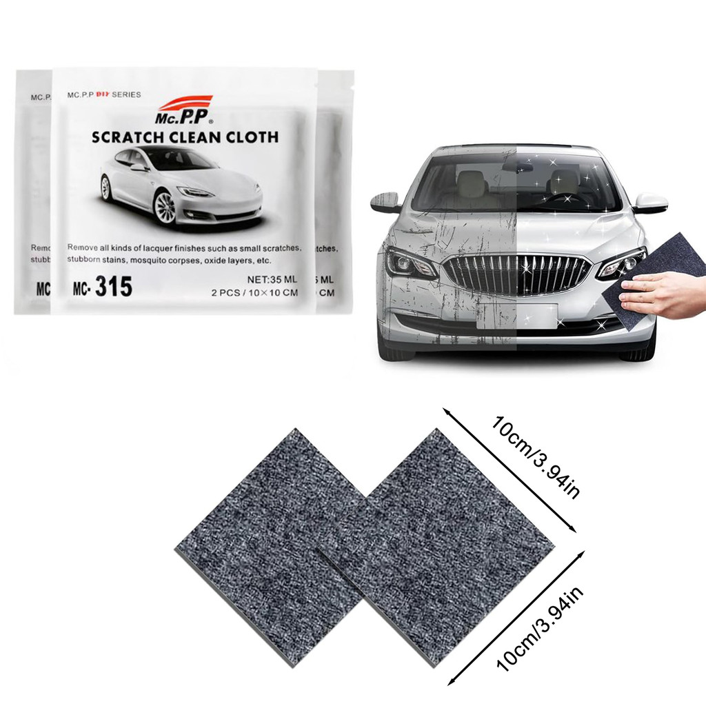 2pack Magic Car Scratch Repair Cloth Nano Cloth Surface Scuffs Fix Car ...