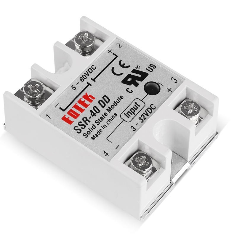 SSR-40DD single-phase solid state relay 5V24V DC control DC 12VDC-DC ...
