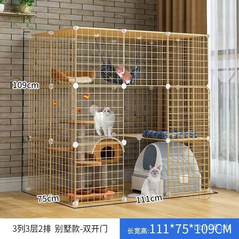 Cat Cage Home Cat Villa Indoor Super Large Free Space Cat House Large ...