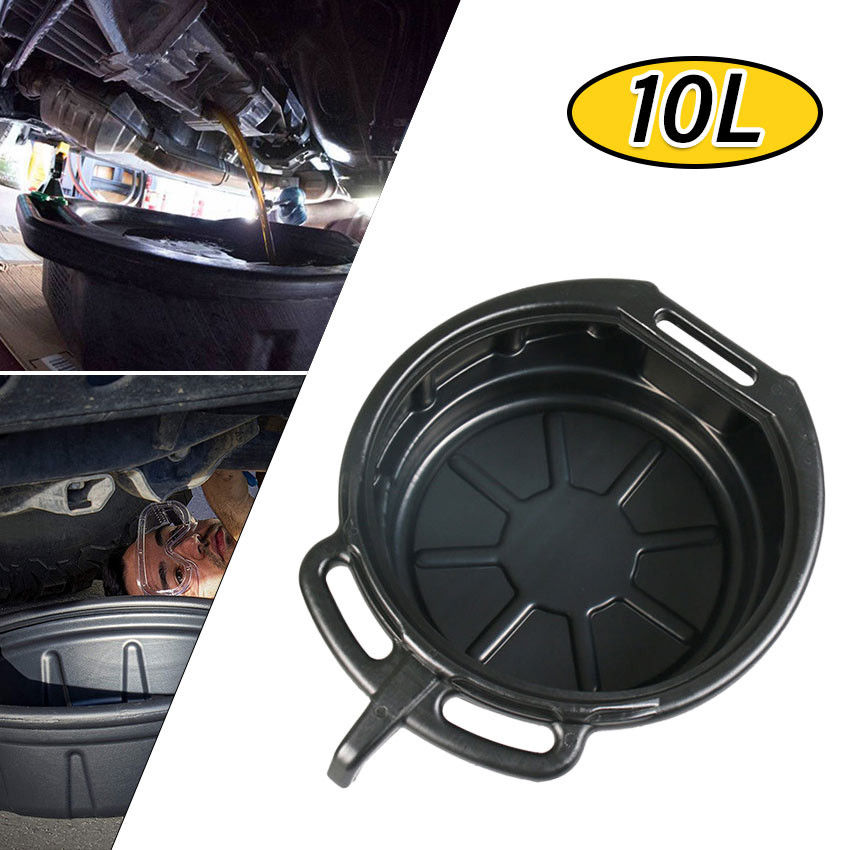 10L Oil Drain Pan Wast Engine Oil Collector Tank Gearbox Oil Trip Tray ...
