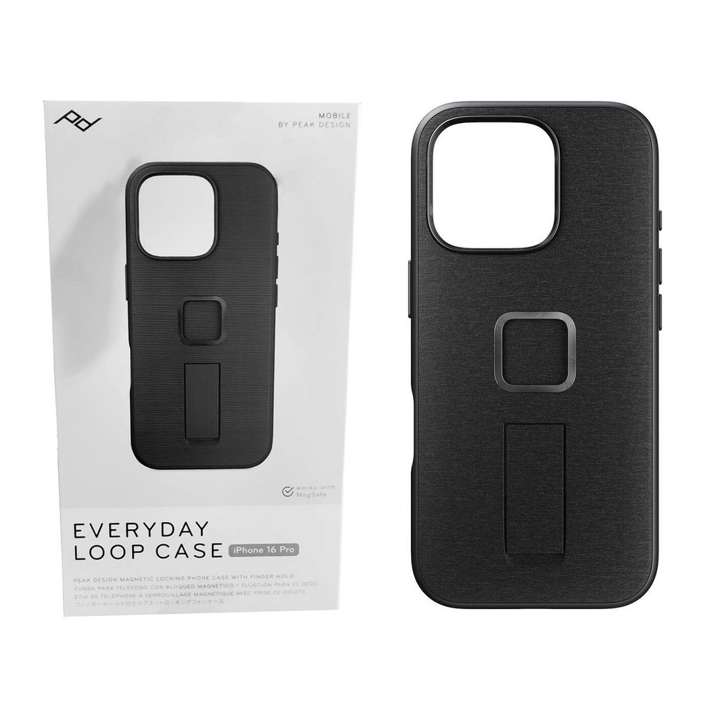 Peak Design Everyday Loop Case for iPhone 16 Pro (Charcoal), Magnetic ...