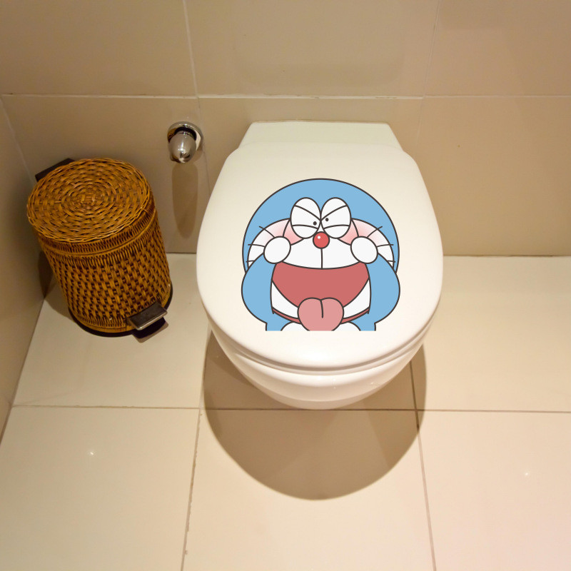 Cute Cartoon Blue Fat Man Happy Day Body Wall Refrigerator Glass Window ...