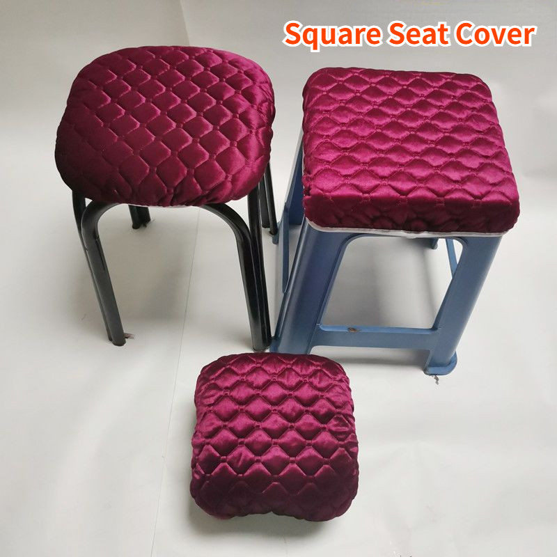 Square Stool Cushions Square Seat Cover Household Chair Cover Plastic ...