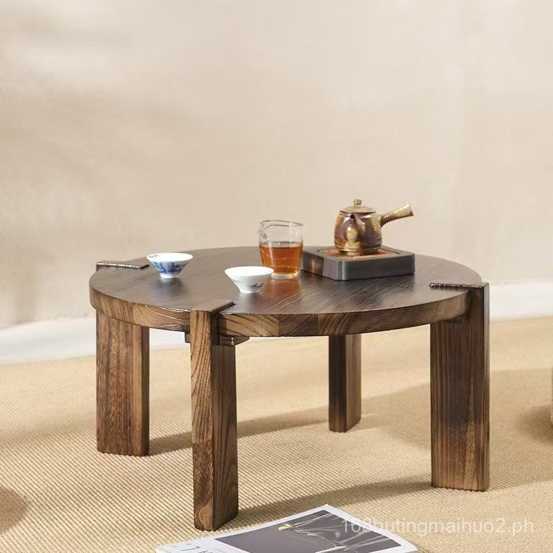 Bay Window Small Table Tatami Tea Table Zen Small Tea Table Solid Wood ...