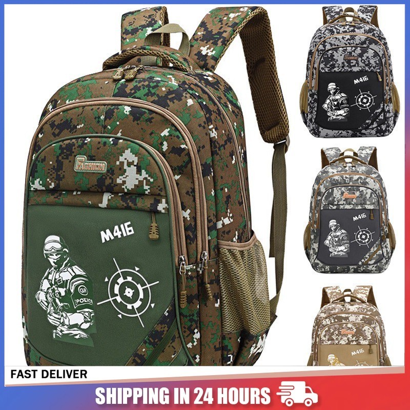 [Fast Shipping] Camouflage Elementary School Backpack Children's ...