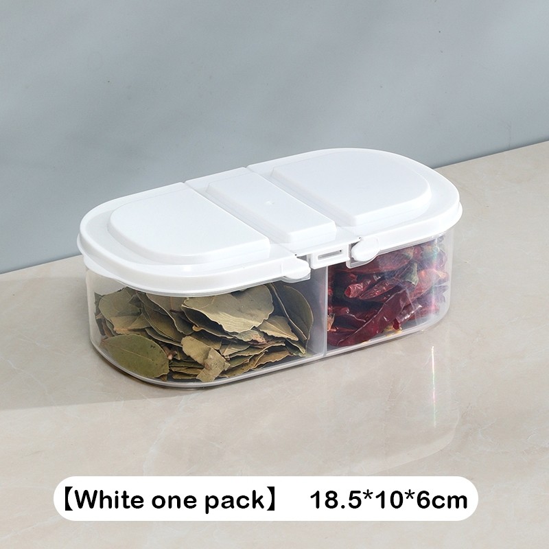 2 Grids Ref Organizer Food Storage Container With Cover Sealed Box ...