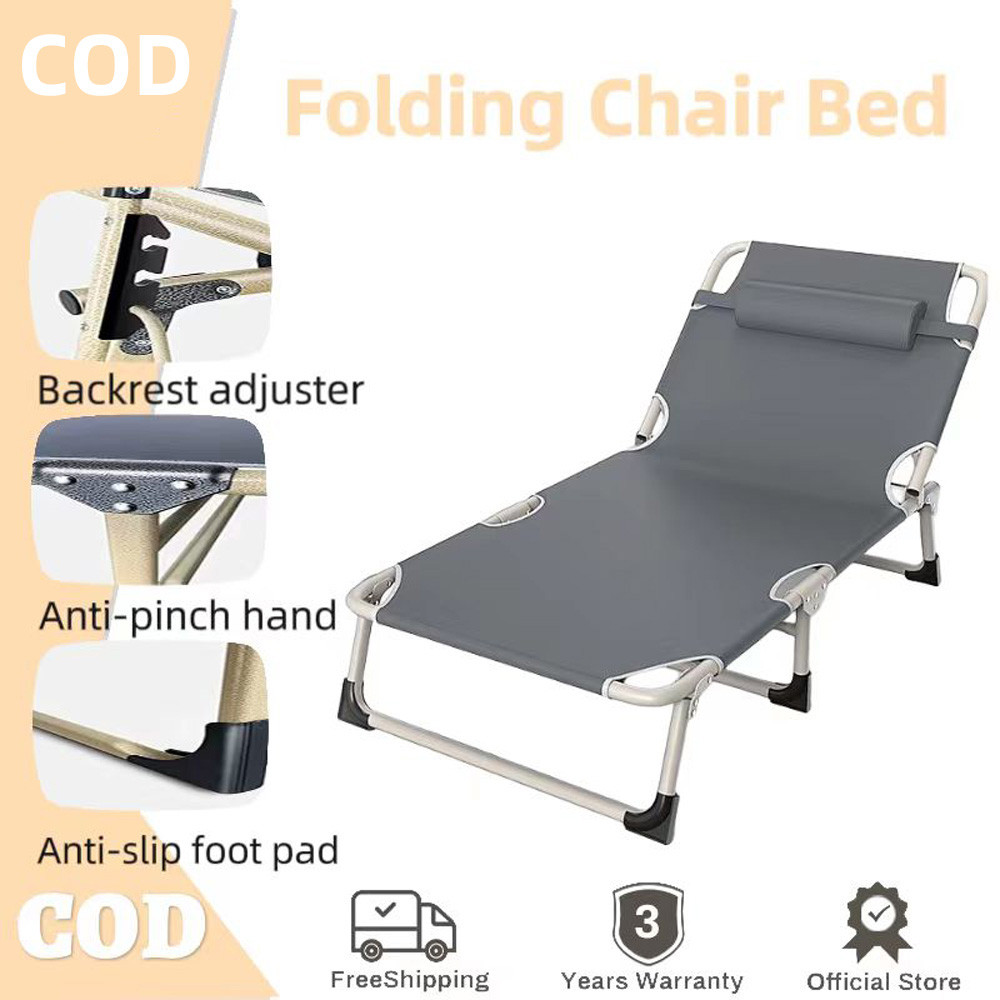 【COD】 heavy Duty military Folding Bed portable bed storage 300KG with ...