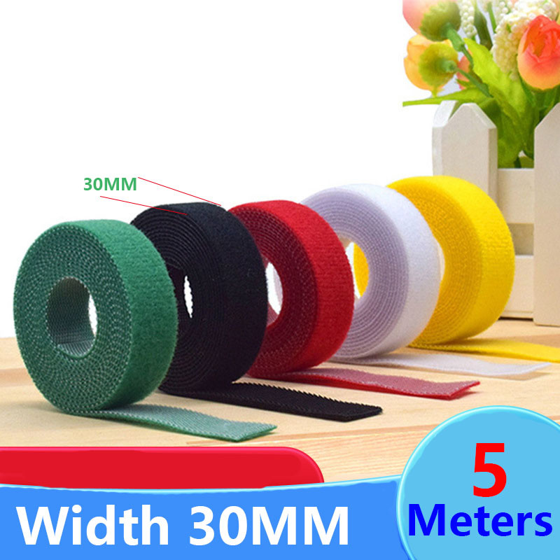 [Ready Stock]5 Meters Velcro Straps Tape Width 30MM Wire&Cable Ties ...