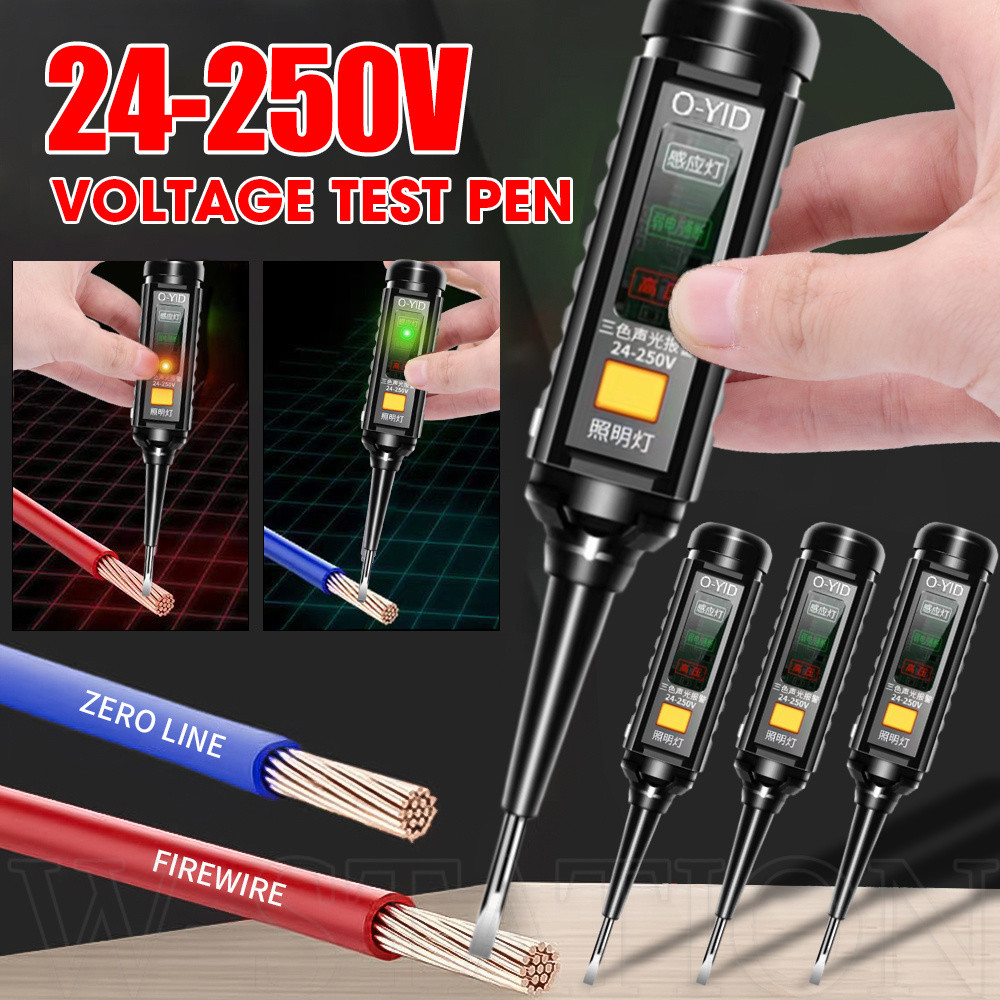 24-250V High Light Voltage Test Pen - Non-Contact, Durable, Precise ...