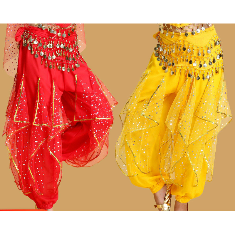Indian Dance Costume Pants Dancing Spinning Pants Belly Dance Costume ...