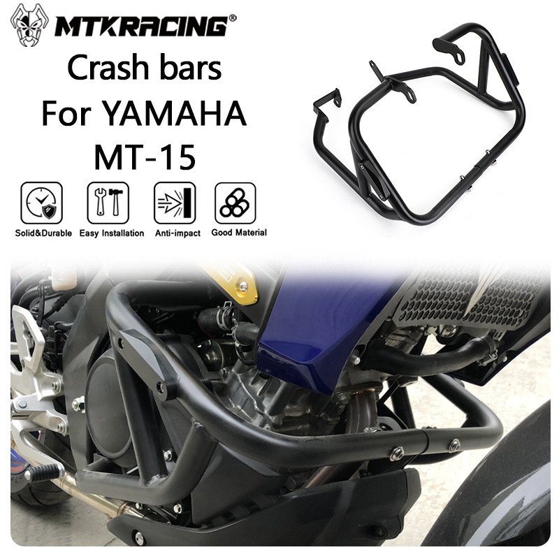 Crash bars For YAMAHA MT-15 2018-2024 Motorcycle Bumper Engine Guard ...