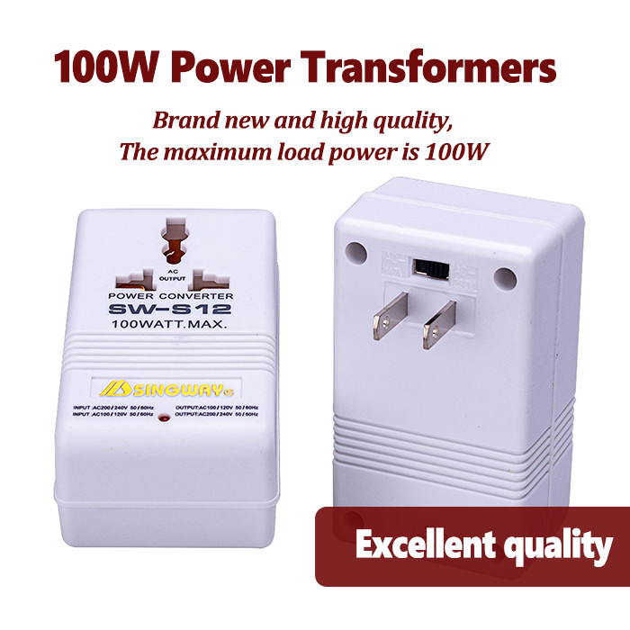 100W Converter 220/240 To 110/120 Power Voltage Converter New Dual ...