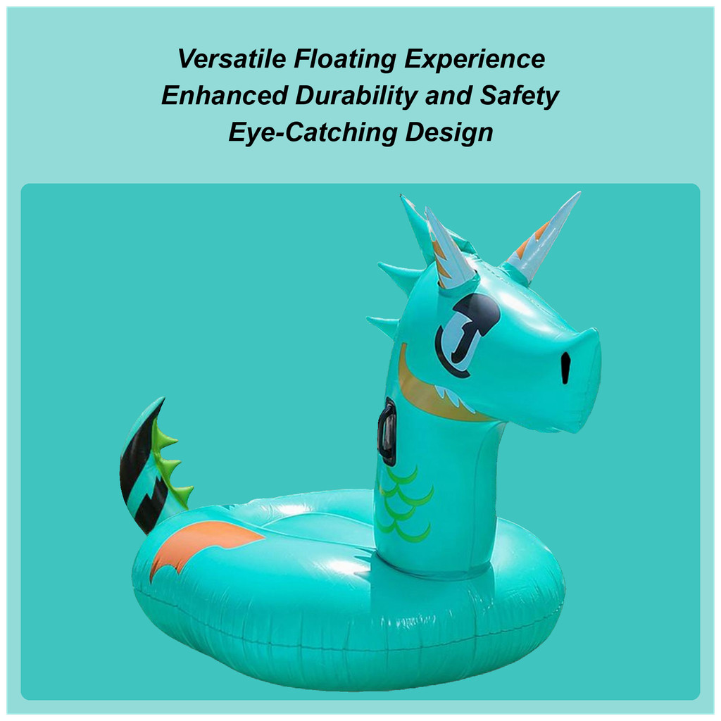 Swim Floats Adults Big Dragon Pool Lounger Beach Float Raft Lounger ...