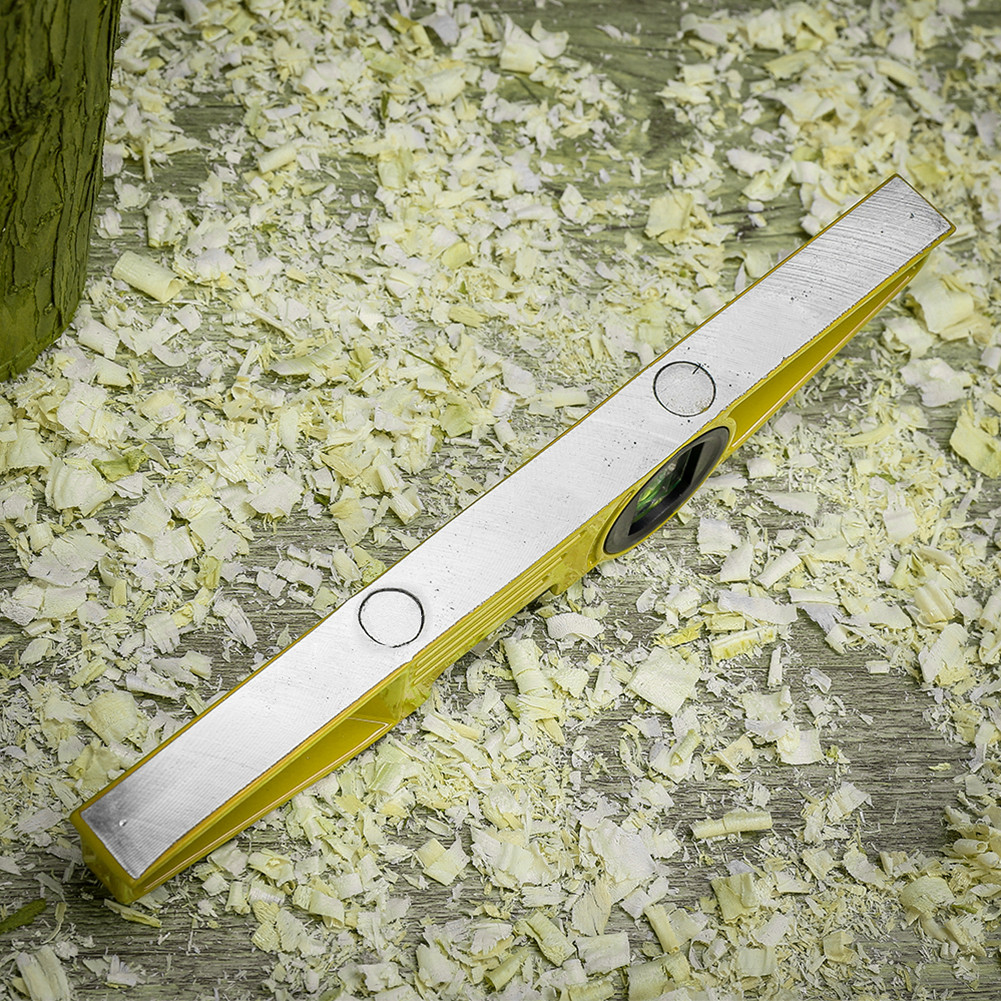 【EST】 Two Lines Magnetic Aluminium Shell Portable Spirit Level Tool ...