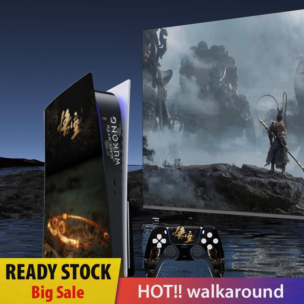 Black Myth Wukong Vinyl Skin Sticker for PS5 Disc Digital Console ...