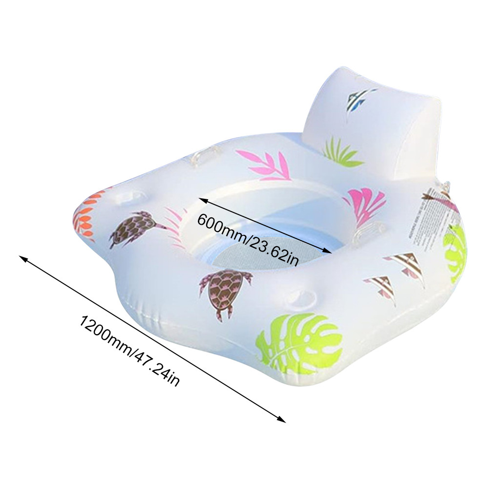 Light-Up Inflatable Pool Float with 2 Cup Holders Pool Floaties ...