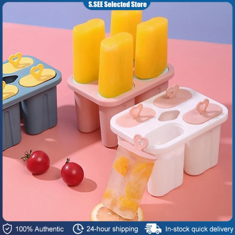 Ice Cream Popsicle Mold with Handle Ice Cream Mold Summer Children's ...