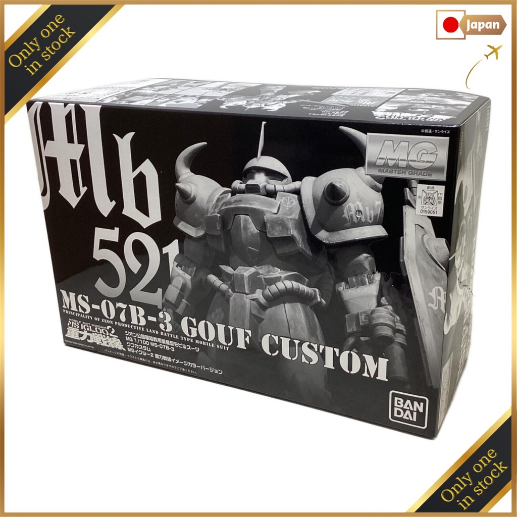 BANDAI MG 1/100 MS-07B3 Gouf Custom Gravity Front Image Color Ver. Only ...