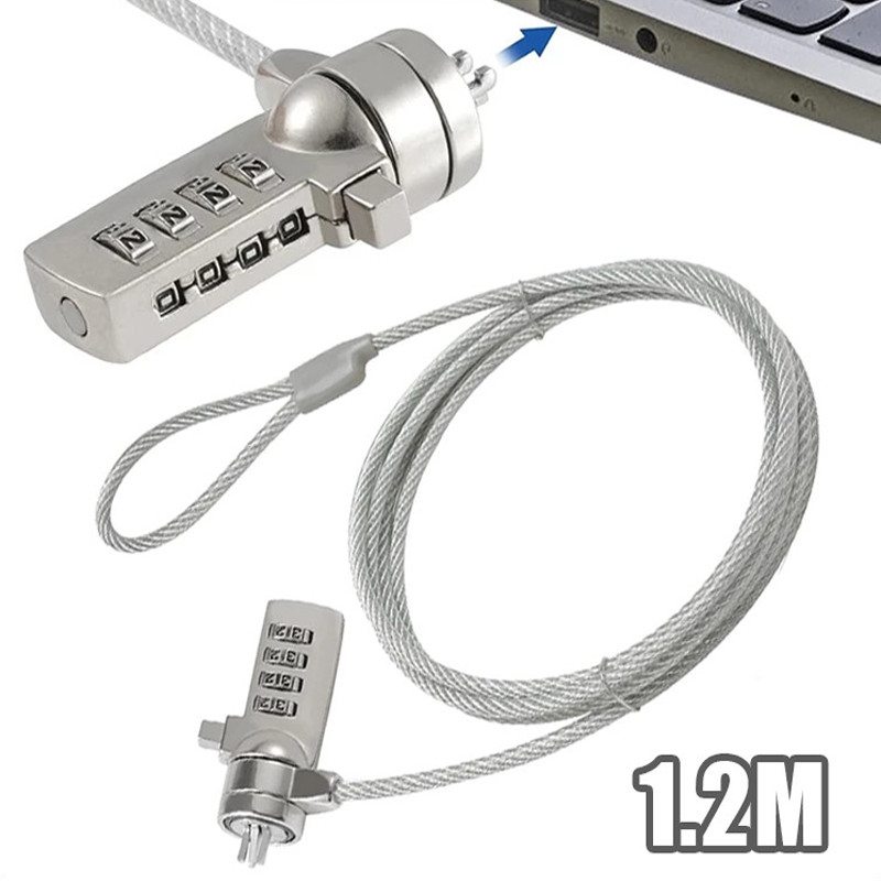 Laptop 4Digit Combination Security Lock Password Lock Cable Chain ...
