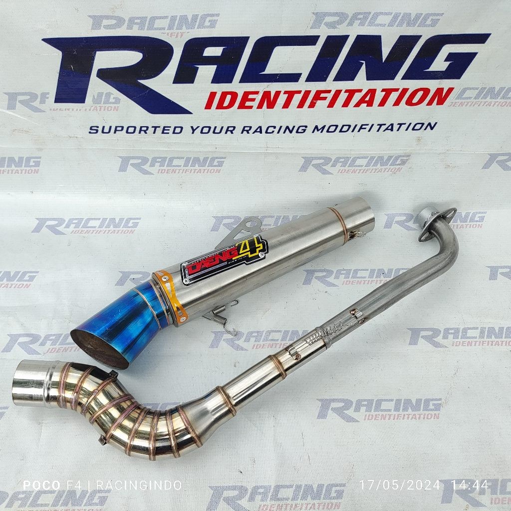 TUMBAS DAENG SAI4 PIPE CANISTER 1 SET FOR XRM RUSI WAVE 100/125 DASH ...